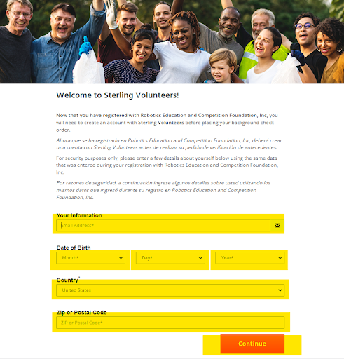 Background Check Process – V5RC