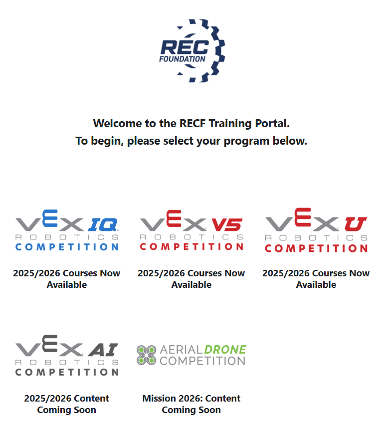 Navigating RECF Training Material at training.recf.org – V5RC